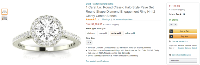 Amazon Diamonds and Engagement Rings Review | Your Diamond Guru